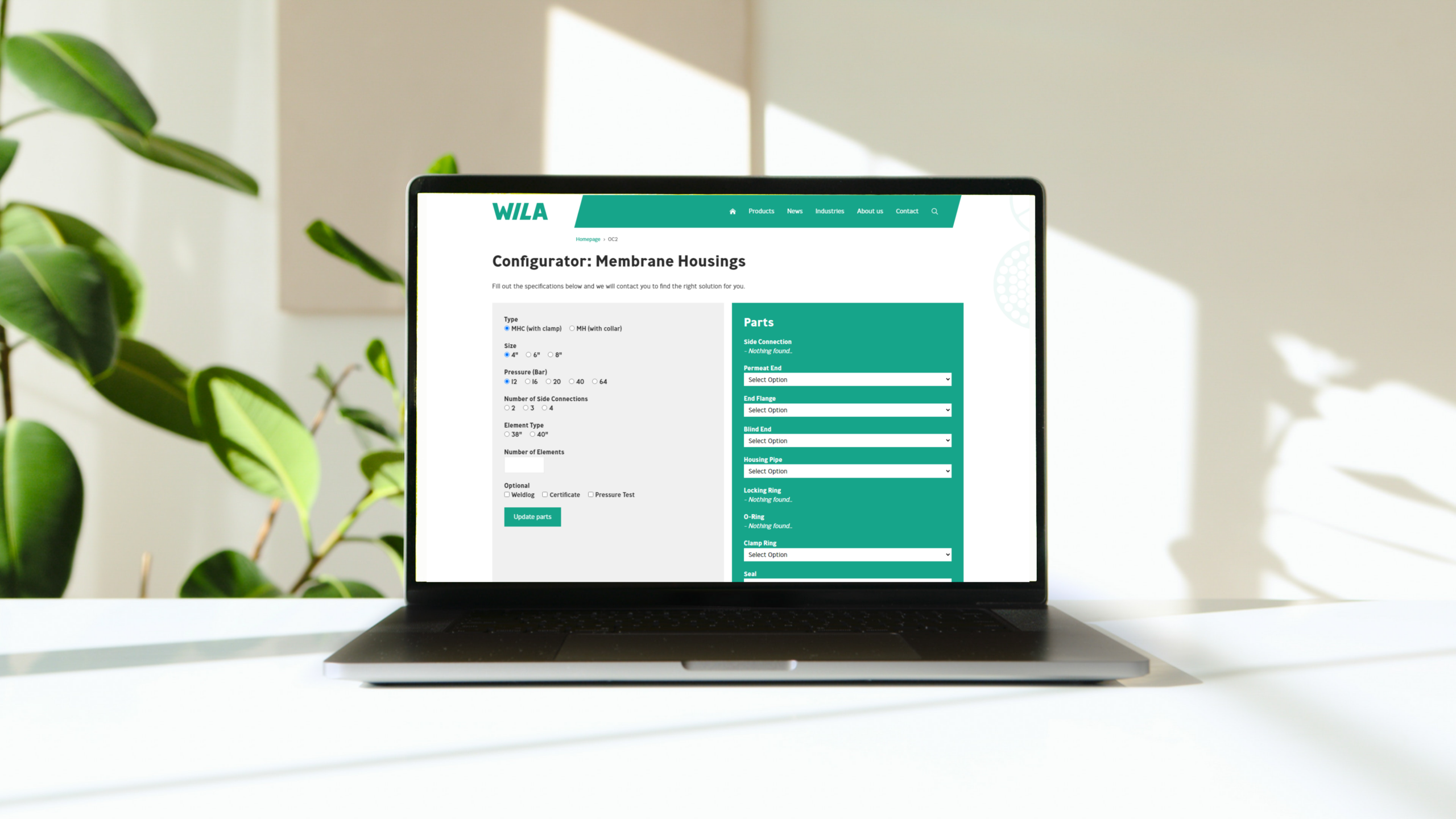 New service available – configure your product to simplify the process - WILA
