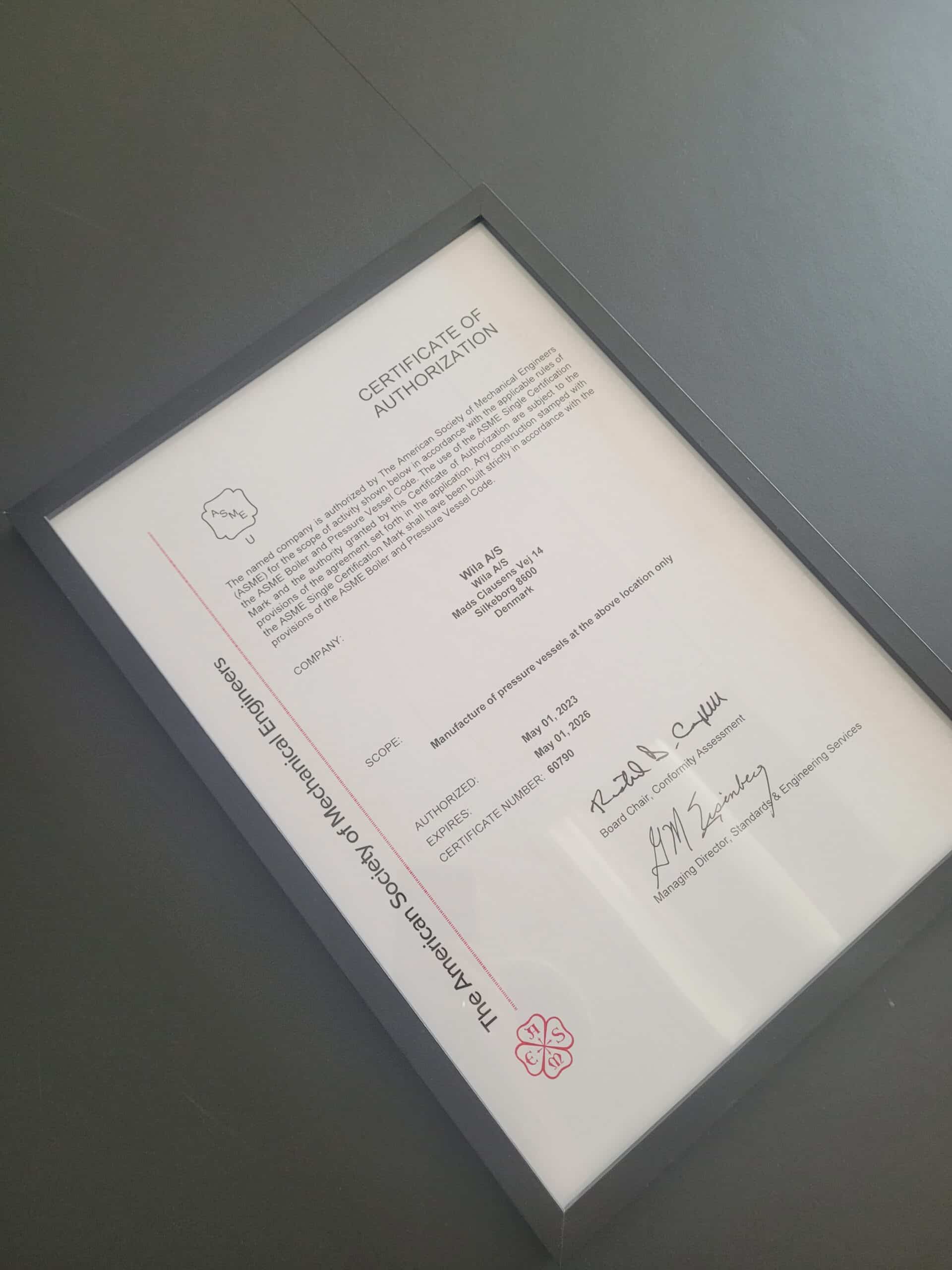 From Vision to Reality: Meet the team behind Wila’s ASME Certification ...